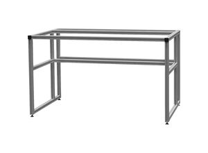 4050413087583 - bedrunka hirth workalu® Aluminium-Werkbank Grundgestell Aluminium 4-Fuß BxH 700 x 850 mm