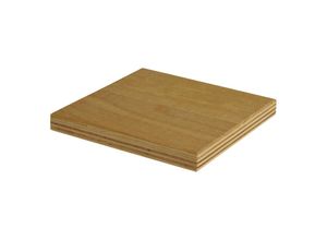 4050413088375 - Werkbankplatte Buche Multiplex Plattenstärke 25 mm BxT 700 x 600 mm kaiserkraft