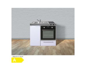 4036089003416 - Stengel Küchen Kitchenline MKB 100 weiß - Glaskeramikkochfeld rechts