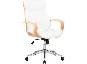 4251756419417 - Bürostuhl Melilla Kunstleder I Ergonomischer Stuhl I Komfortables Sitzen I 360 Drehfunktion Wippfunktion I Für Arbeit Und Home-Office