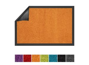 4066088264006 - Floordirekt - Schmutzfangmatte Use&Wash Orange 107 200 x 200 cm - Orange