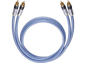 4003635132005 - Cinch Audio Anschlusskabel [2x Cinch-Stecker - 2x Cinch-Stecker] 050 m Blau vergoldete Steckkontakte XXL® Series 2