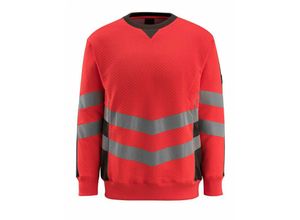 5711074847945 - Warnsweatshirt safe supreme Wigton Gr 5XL hi-vis rot dunkelanthrazit - hi-vis rot dunkelanthrazit - Mascot