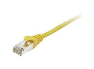 4015867107478 - 605566 RJ45 Netzwerkkabel Patchkabel cat 6 s ftp 1000 m Gelb vergoldete Steckkontakte 1 St - Equip