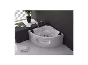 4260307169503 - PureHaven Whirlpool 138x138 cm elegantes Design Heizung Lichttherapie Soundsystem Reinigungsprogramm