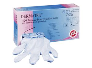 4008198900597 - Dermatril 740-7 100 St Nitril Einweghandschuh Größe (Handschuhe) 7 s en 374 - KCL