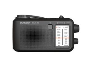 4711317997339 - MMR-77 Outdoorradio UKW MW Notfallradio Handkurbel spritzwassergeschützt Taschenlampe wiederaufladbar Schwarz