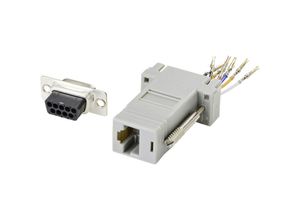 4064161200309 - Adapter sub-d sub-d buchse 9 p les - RJ45 buchse 1 stk TC-9990264 - Tru Components