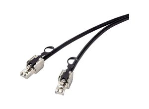 4064161081472 - RF-4538218 RJ45 Netzwerkkabel Patchkabel CAT 6a S FTP 3000 m Schwarz mit Zugring zur Entriegelung 1 St