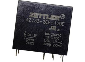 4064161192321 - AZ733-2CE-24DE relais für leiterplatte s 24 v dc 12 a 2 wechselrichter (rt) 1 st - Zettler Electronics