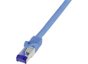 4052792056266 - LOGILINK C6A036S - Patchkabel Ultraflex Cat7-Rohkabel S FTP blau 1 m