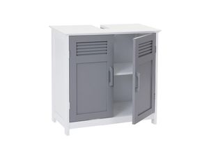 4057651207049 - Waschbeckenunterschrank MCW-A85 Badschrank 60x60x30cm ~ grau