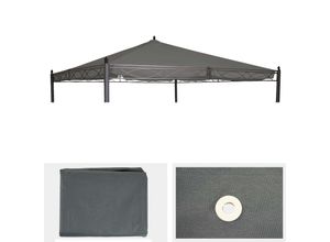 4057651291963 - Ersatzbezug für Dach Pergola Pavillon Calpe 4x4m ~ grau