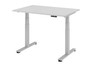 4032062147771 - Schreibtisch Ergonomic Aktiv XDSM VXDSM12 5 S ergonomisch grau rechteckig 120x80 cm (BxT) elektrisch höhenverstellbar 4032062147