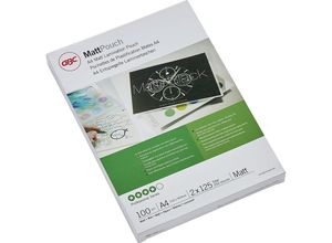 0033816067370 - Laminiertasche GBC Matt™ entspiegelt Folienstärke 125 µm VE 100 Stk für Format A4