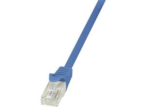 4052792024098 - CP2036U RJ45 Netzwerkkabel Patchkabel cat 6 u utp 100 m Blau mit Rastnasenschutz 1 St - Logilink