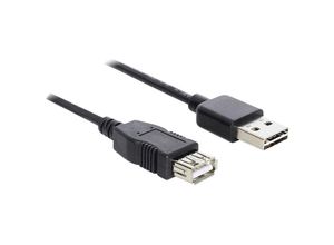 4043619833702 - USB-Kabel usb 20 usb-a Stecker usb-a Buchse 100 m Schwarz beidseitig verwendbarer Stecker - Delock