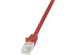 4052792023893 - ROT - LogiLink CP2034U RJ45 Netzwerkkabel Patchkabel cat 6 u utp 100 m mit Rastnasenschutz 1 St