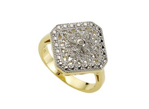 4006046162692 - Ring 925 - Sterling Silber Diamant weiß bicolor 00106ct (Größe 020 (637))