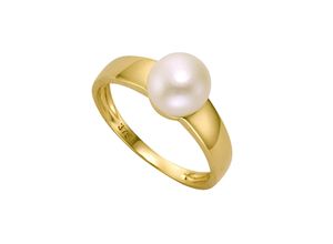 4006046212069 - Fingerring FASCINATION BY ELLEN K Gold 375 Perle weiß 75-8mm Fingerringe Gr 052 (166) Gold gelb (gelb weiß) Damen Fingerringe Handschmuck (Ringe)