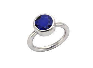 4006046257701 - Jamelli Ring 925 - Sterling Silber Quarz blau Glänzend (Größe 054 (172))