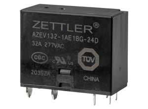 4064161158068 - AZEV132-1AE1BG-24D Powerrelais 24 v dc 32 a 1 Schließer 1 St - Zettler Electronics