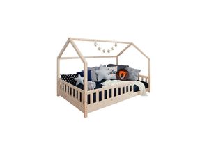 4251105963097 - TiCAA Kinderbett Hausbett Kay 90x200 Kiefer natur