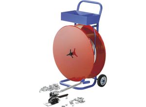 4030198170564 - Umreifungs-Set Kompositband Spann- und Verschlussgerät fahrbarer Abroller Band Verschlusshülsen Bandbreite 13 mm ratioform