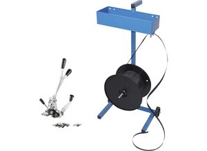 4030198175156 - Umreifungs-Set PP-Band Spann- und Verschlussgerät Abroller Band Verschlusshülsen Bandbreite 13 mm ratioform