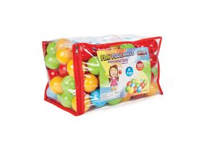 8693461064104 - Pilsan Bällebad 06410 100 bunte Spielbälle 7 cm Durchmesser in Tasche mit Henkel