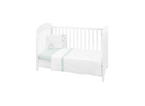 3801101031385 - Kikkaboo Kinderbettwäsche 3tlg Decke 180 x 135 Kissen 45 x 35 Laken 140 x 70 grün