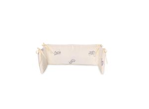 3800151985037 - Babybett-Nestchen L 145 x B 27 cm Bettumrandung aus 100% Baumwolle beige