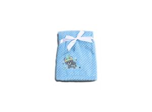 3800146263980 - Babydecke Freya Größe 80 x 110 cm kuschelige Babydecke aus Fleece blau