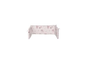 3800151972419 - Babybett-Nestchen L 145 x B 27 cm Bettumrandung aus 100% Baumwolle beige rosa