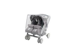 3800065500692 - Regenschutz Duo Geschwisterkinderwagen für alle Zweisitzer Kinderwagen transparent