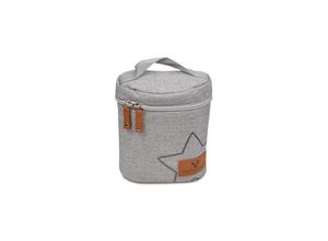 3800146265588 - Thermotasche Charlie Thermobox für 2 Babyflaschen Reißverschluss Griff hellgrau