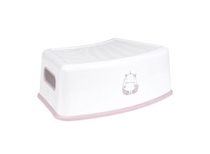3801405010024 - Kikkaboo Kinder Badhocker Hippo einstufiger Tritthocker rutschfest Griffraum rosa