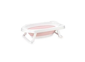 3800151981244 - Babybadewanne faltbar 82 cm mit Ablagefächer klappbar Kanalabdeckung rosa