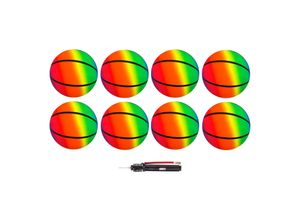 4009197091514 - PVC Ball Rainbow 22 cm Basketball 8 Ball