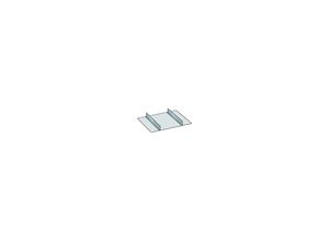 7612269002621 - LISTA Einteilungs-Set für Schubladenmaße 459 x 459 mm Aluminium 2 Trennwände Fronthöhe 100 mm