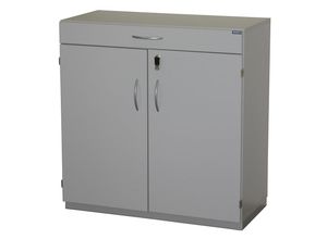 4061753011770 - eurokraft pro Geräteschrank mit Sortiertisch HxBxT 942 x 913 x 440 mm abschließbar lichtgrau RAL 7035