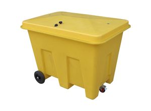 5060399593380 - Aufbewahrungsbox für Gefahrstoffe 350 l bis 300 kg 4 Einfahrtaschen PE abnehmbarer Deckel mit Rollen
