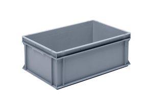 4051513000229 - Euro-Stapelbehälter aus Polypropylen (PP) Traglast 20 kg silbergrau Volumen 40 l Außenhöhe 220 mm VE 3 Stk