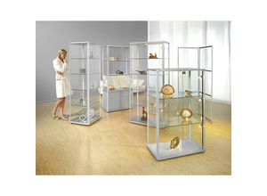 4061753002747 - eurokraft pro Design-Vitrine halbhoch HxBxT 1280 x 520 x 520 mm ohne Beleuchtung