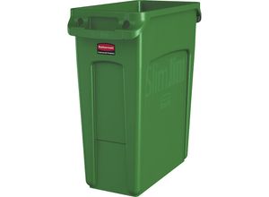 0086876227857 - Wertstoffsammler Abfalleimer SLIM JIM® Volumen 60 l mit Lüftungskanälen grün ab 10 Stk Rubbermaid