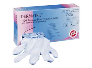 4008198900610 - Dermatril 740-9 100 St Nitril Einweghandschuh Größe (Handschuhe) 9 l en 374 - KCL