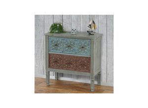 4057651110929 - Kommode Almada Sideboard Schrank Shabby-Look Vintage 80x79x40cm