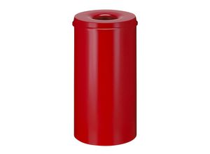 8713631001965 - Abfallsammler für den Innenbereich Volumen 50 l selbstlöschender Deckel Ø 335 x H 625 mm Stahl pulverbeschichtet rot rot