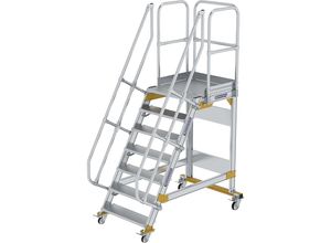 4031405931992 - Munk Günzburger Steigtechnik MUNK Plattformtreppe fahrbar 60° Stufenbreite 800mm 7 Stufen