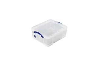 5060024801552 - Transportbox Really Useful Box Volumen 18 l L 480 x B 390 x H 200 mm stapelbar mit Deckel & Klappgriffen Recycling-PP transparent